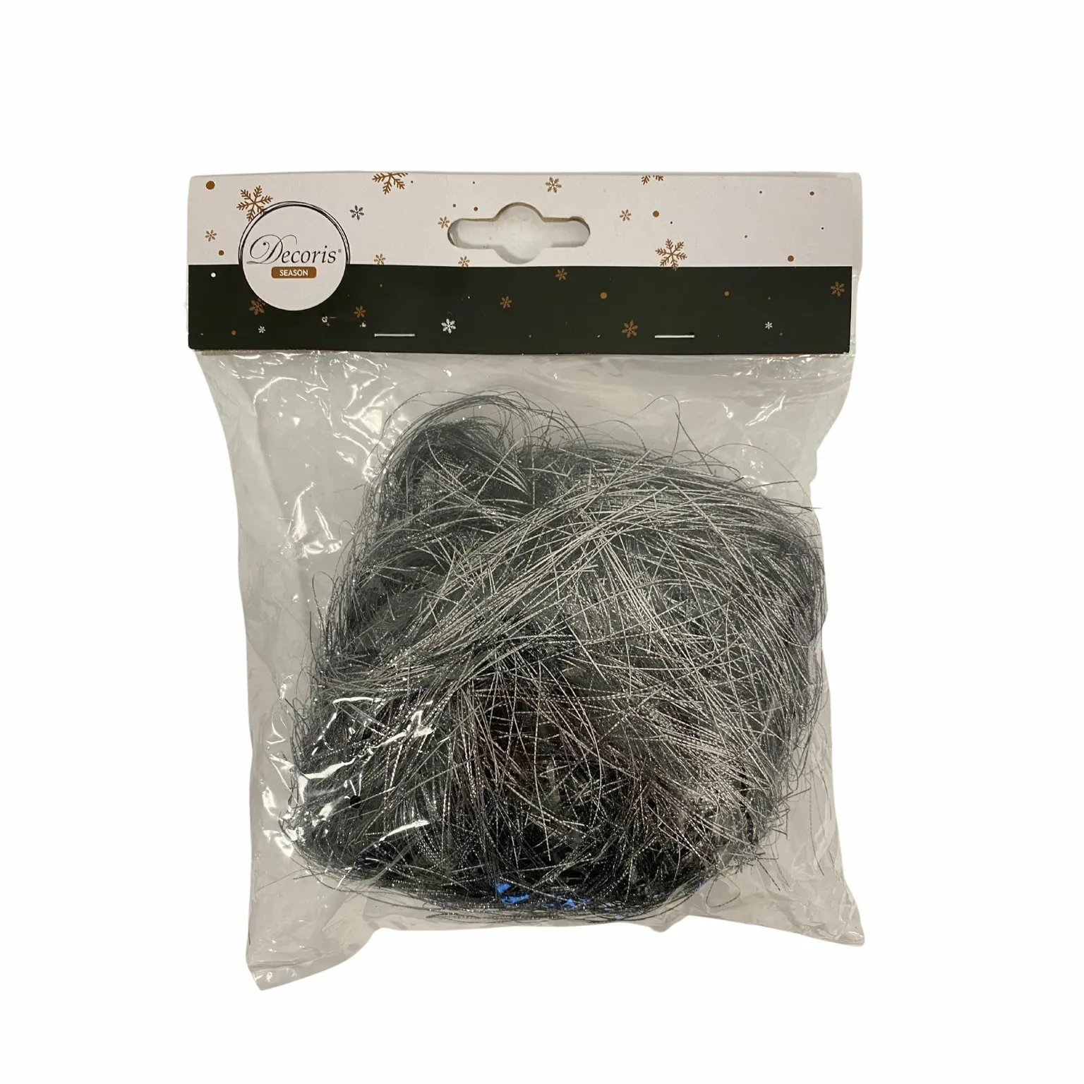 Lamettahaar Grijs | Engelenhaar Kerstdecoratie | 20gr - Tuincollectie.nl