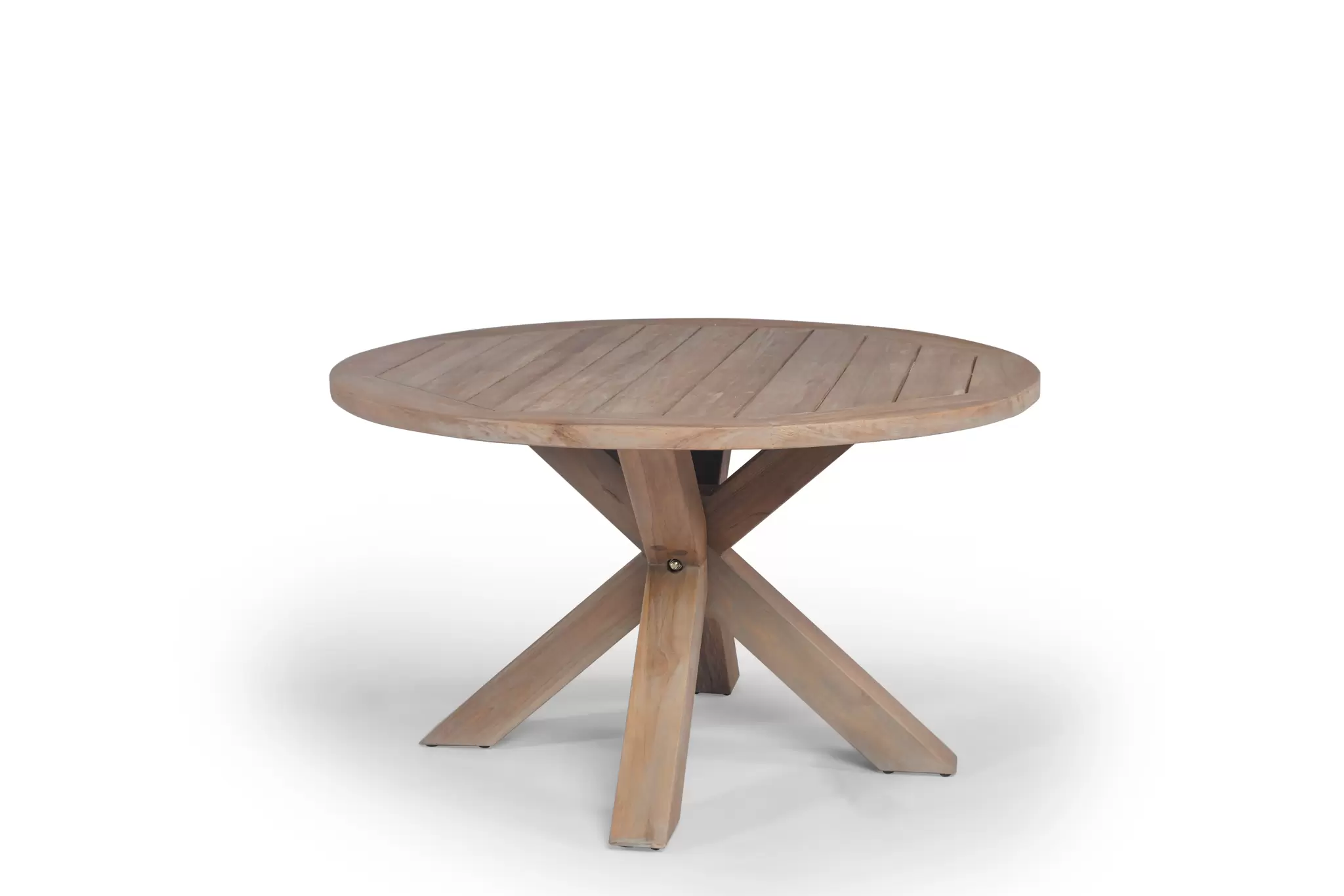 Tierra Outdoor Tuintafel Willow | Ronde Teaktafel Ø150cm - Tuincollectie.nl